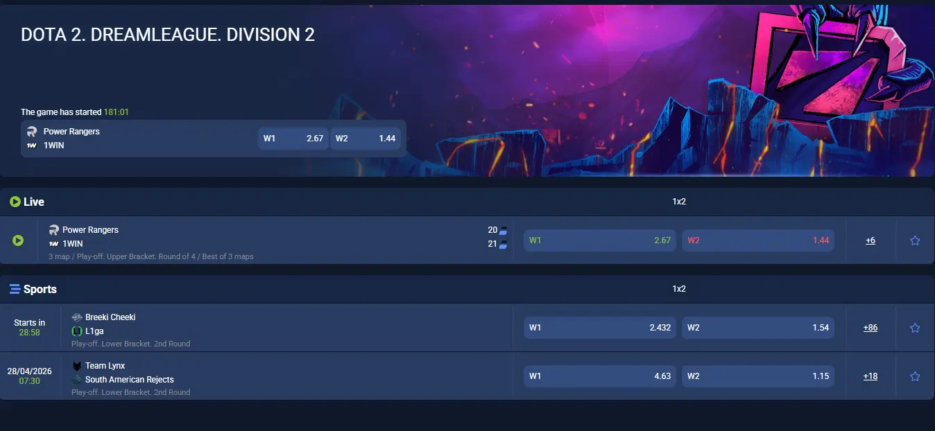 Bet on Dota 2 ᐉ Real eSports ᐉ 1xBet ᐉ t.1xbet.com